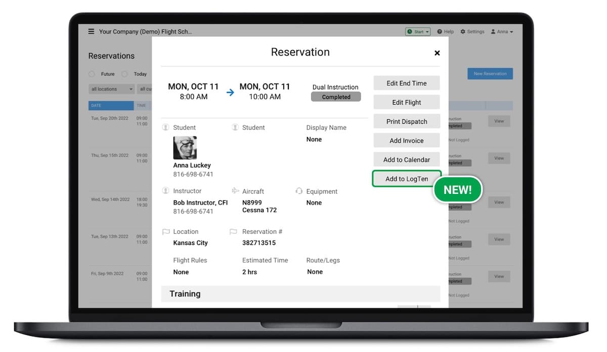 New Version Of Flight Schedule Pro Integrates With LogTen Pilot Logbook New Version Of Flight Schedule Pro Integrates With LogTen Pilot Logbook